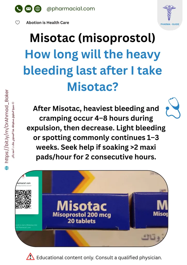How Long Does Heavy Bleeding Last After Taking Misotac for Medical ...